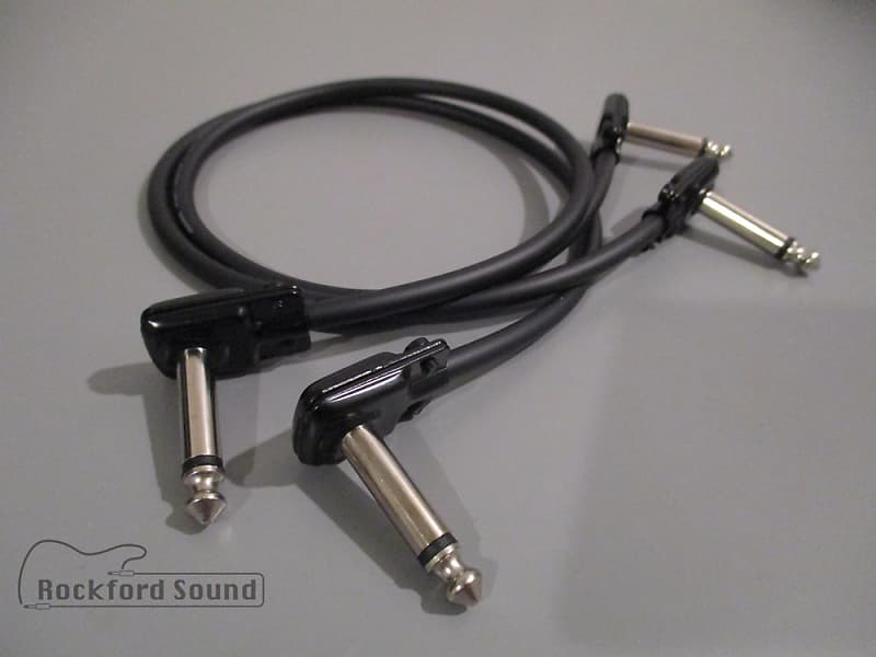 18 inch | 2 pack | Mogami W2319 Patch Cables, Right Angle | Reverb