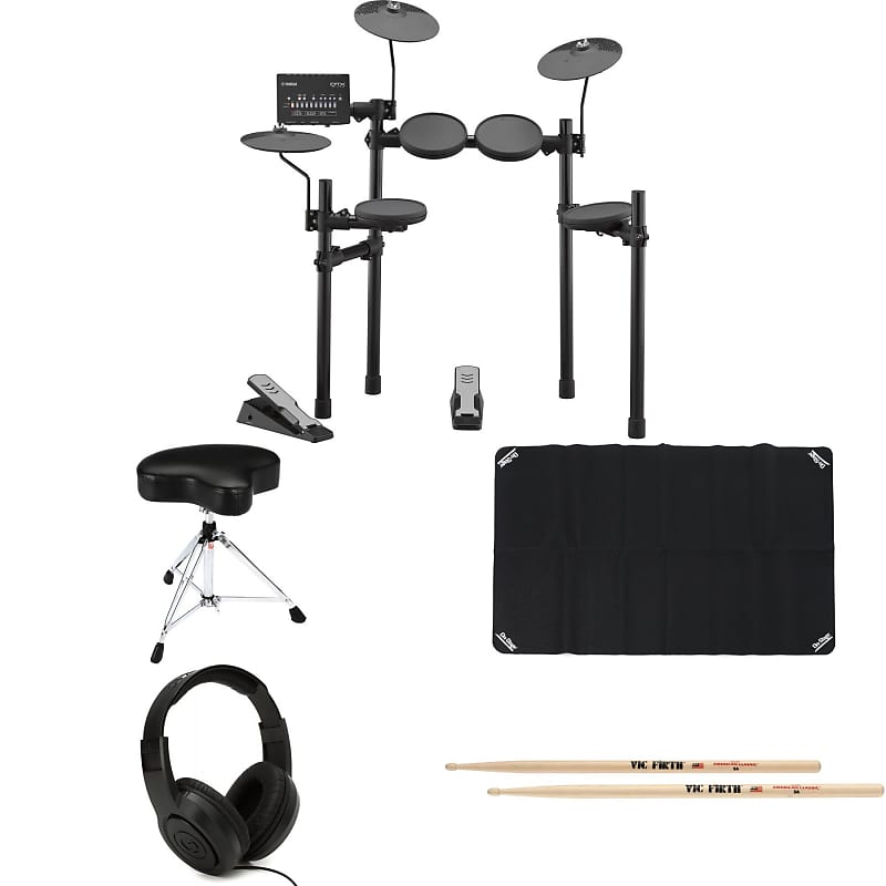 Yamaha DTX402K Electronic Drum Set Essentials/Mat/Headphones | Reverb