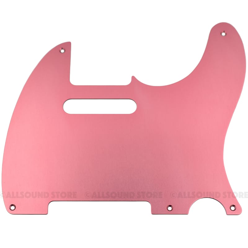 PINK ANODIZED ALUMINUM Pickguard for Fender® USA/MIM 5-Hole | Reverb