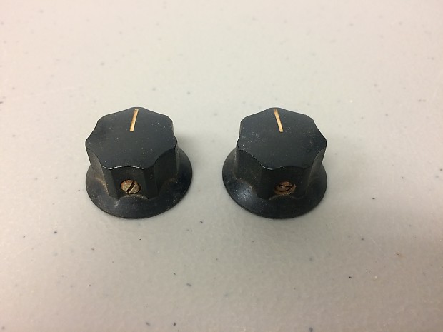 Fender Mustang Knobs Set Vintage 1972 Musicmaster Duo-Sonic | Reverb