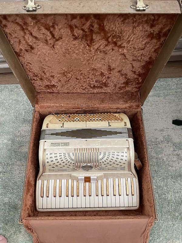 Enrico Roselli Golden Glitter Accordion - Made In Italy | Reverb