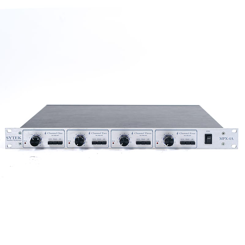 Sytek MPX-4A - 4-Channel Mic Preamp Rackmount | Reverb