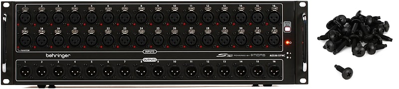Behringer S32 32 x 16 Digital Stage Box Bundle with Middle | Reverb