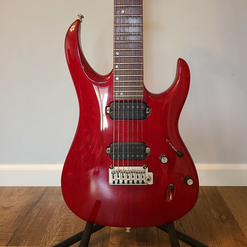 Custom 7 String - Transparent Red | Reverb