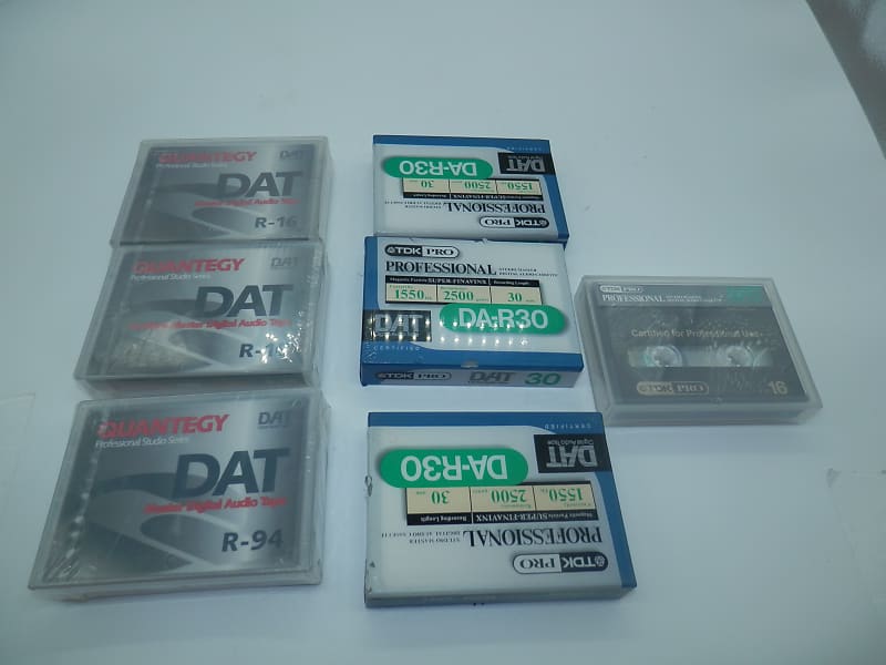 TDK & Quantegy DAT Tapes Lot of 7; TDK DA-R30 x3, Quantegy | Reverb