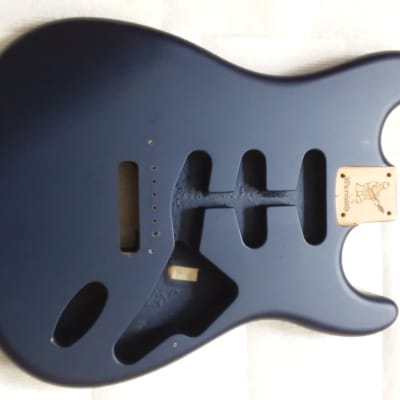 Warmoth Strat Body - Spectra Blue Metallic Satin finish EXC | Reverb