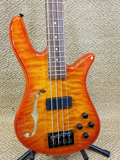 Spector Spectorcore 4 - EMG / Fishman Piezo Pickups - Amber | Reverb