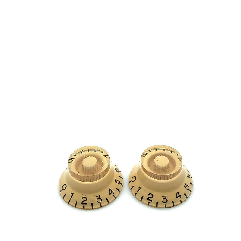 2 Bell Bonnet Knobs - Cream | Reverb