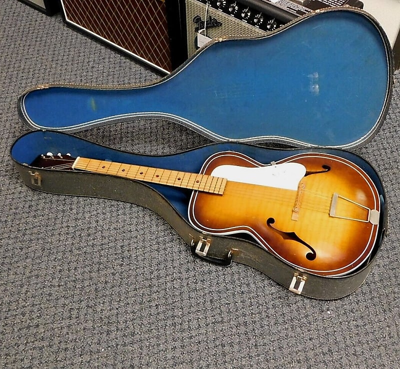 Vintage 1950's Kay N-2 Archtop Acoustic Guitar w/ Chipboard | Reverb