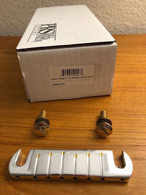 PRS Stoptail Bridge with Brass String Guide Inserts, Brass | Reverb