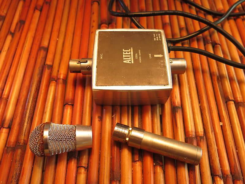 Altec 195A mic with AKG 29b capsule Type M49 w. power supply | Reverb