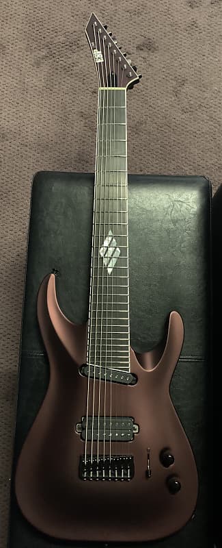 ESP Custom Horizon 8 string 2020 Satin Metallic Red | Reverb