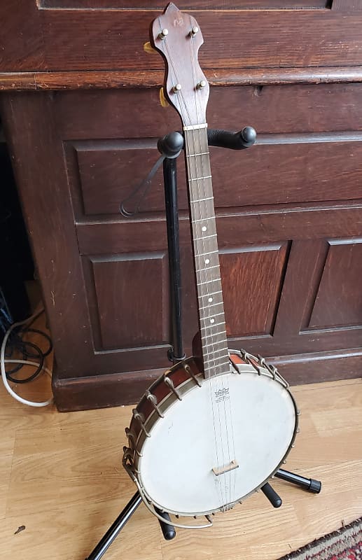 1923 Vega Style F Tenor Banjo (Antique 4 String Tone Monster) | Reverb