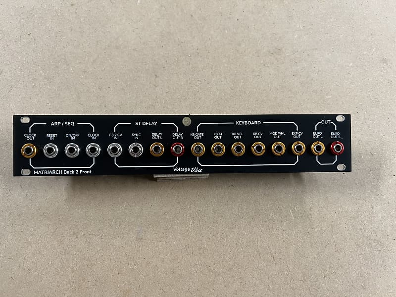Moog Matriarch Voltage Vibes Back 2 Front Eurorack Patch | Reverb