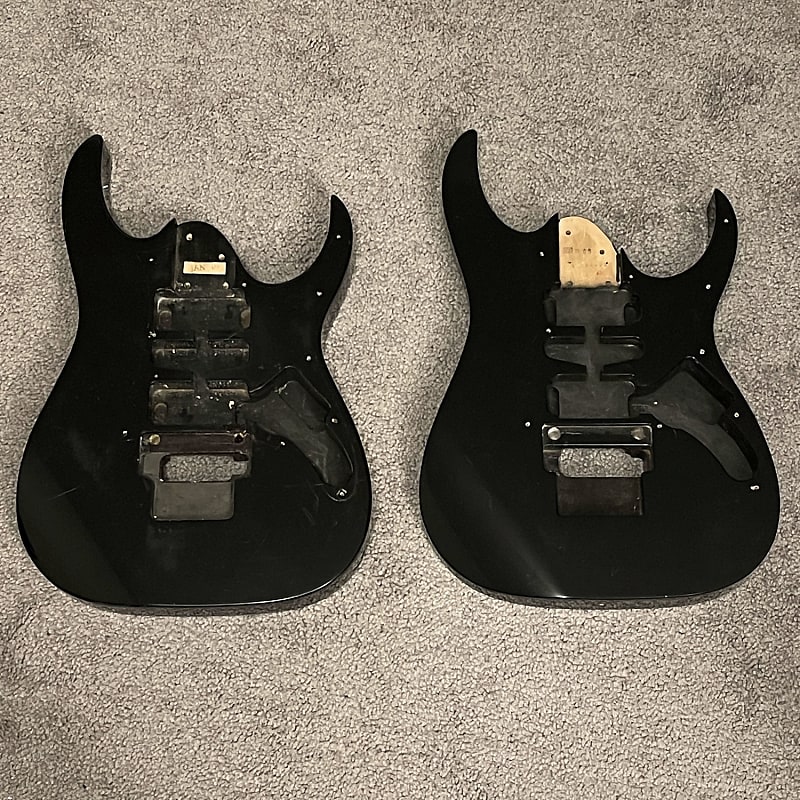 Lot of 2 IBANEZ RG Guitar Bodies - Black MIJ 550 350 Basswood | Reverb