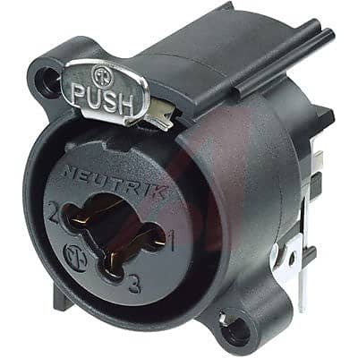 Neutrik NCJ6FI-S Combo 3-Pin XLRF to 1/4" TRS Panel-Mount | Reverb