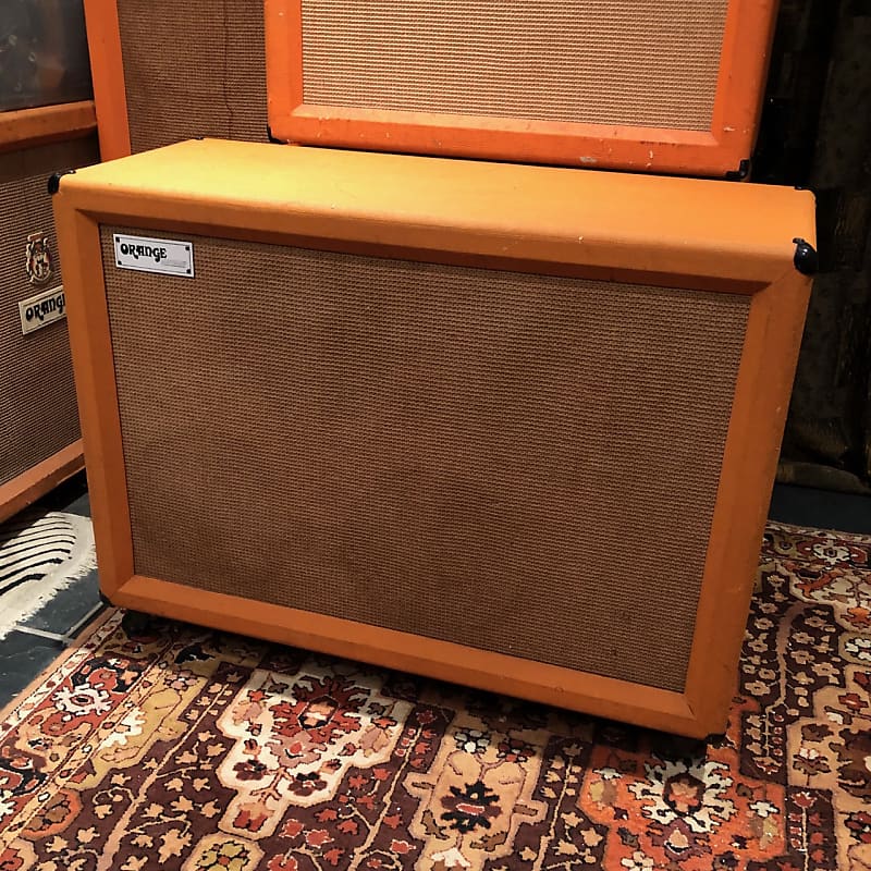 Vintage 1968 Orange Matamp 4x12 Original Offset Cab Cabinet | Reverb