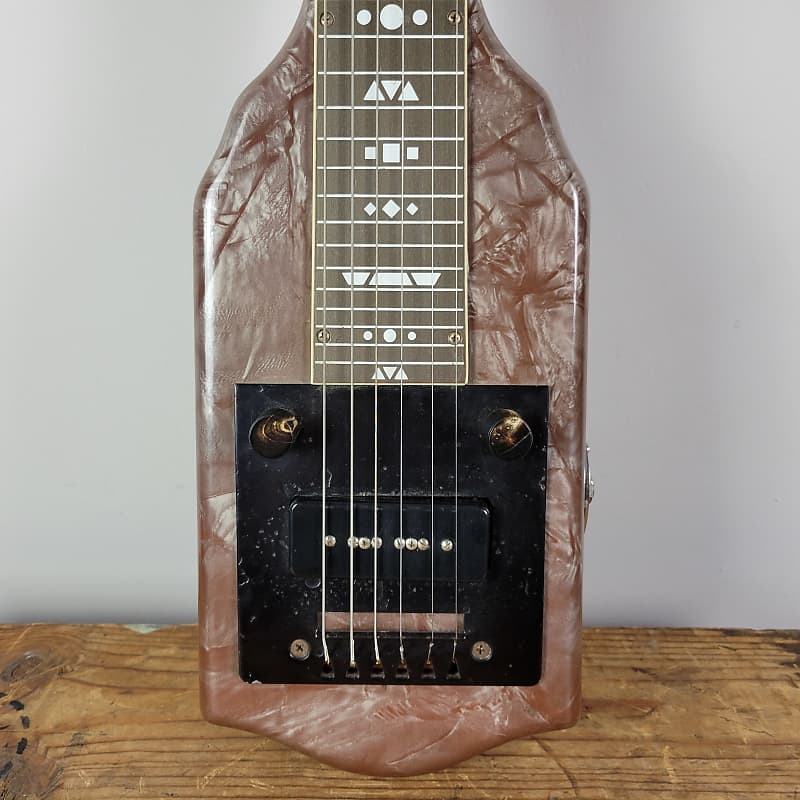 1947 Supro Lap Steel Brown MOP - Modified | Reverb