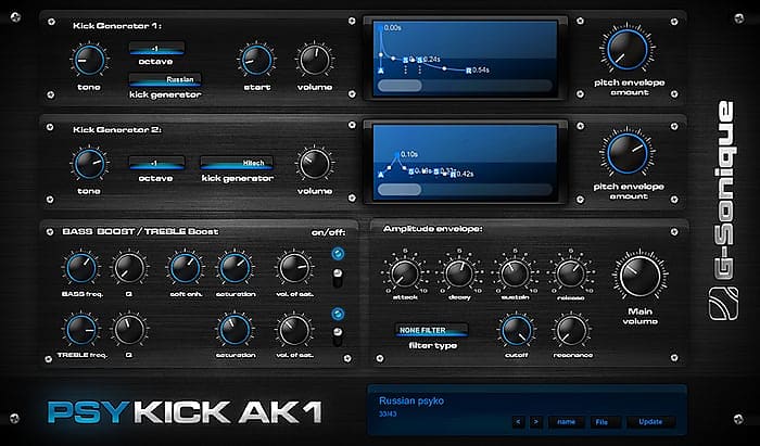 G-Sonique PsyKick AK1 Psytrance Kick Drum Generator | Reverb