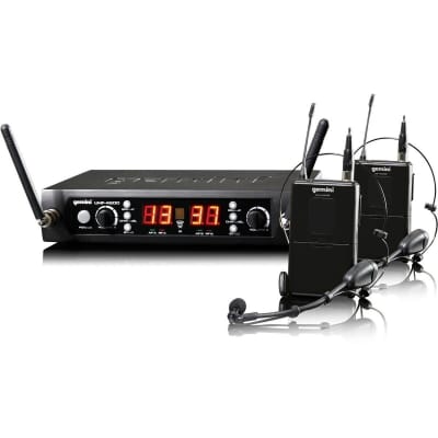 Gemini UHF-6200HL Dual Channel Wireless UHF PLL System with 2 | Reverb