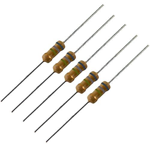 1 Watt Carbon Film Resistor, 6.8M Ohm, Pkg. of 5 | Reverb