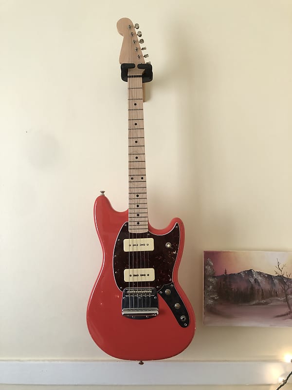Warmoth Mustang Fiesta red | Reverb