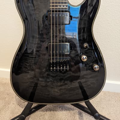 Schecter Hellcat Black and yellow | Reverb