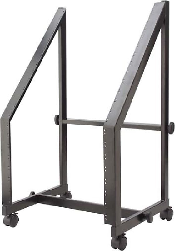 Fixed 19"/13U+7U rack trolley, for power amps and mixers | Reverb