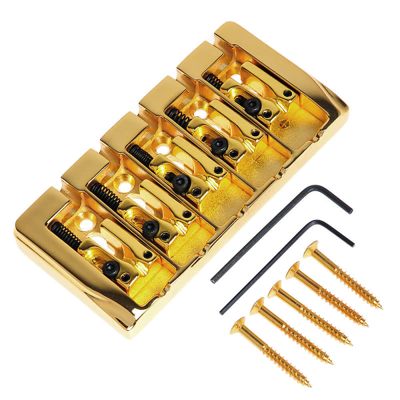 5-String Bass Guitar Bridge Gold "NEW" | Reverb