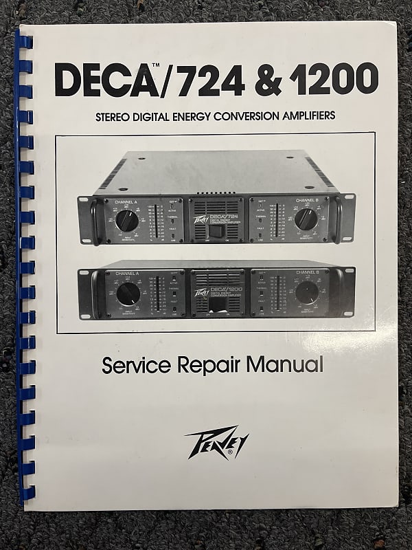 DECA Service Repair Manual DECA/724/1200 1988 | Reverb Australia