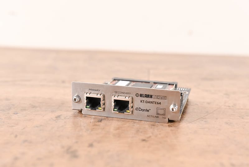 Klark-Teknik KT-DANTE64 Audinate Dante Network Module (church | Reverb