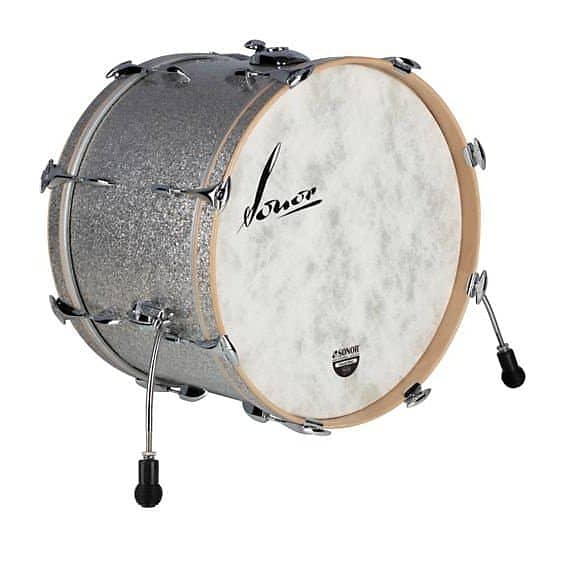 Sonor Vintage Bass Drum 22x14 (w/Mount) Vintage Silver | Reverb