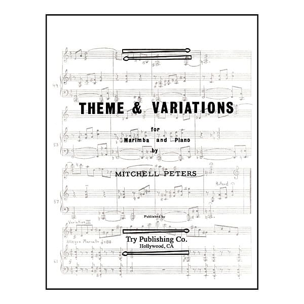 Theme And Variations For Marimba and Piano - by Mitchell | Reverb