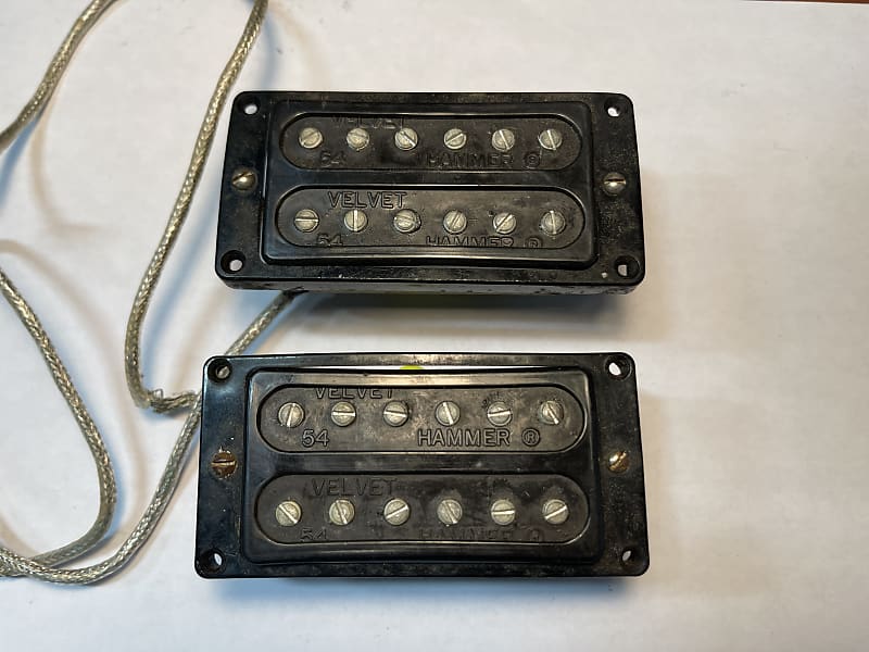 Red Rhodes Velvet Hammer 54 (Pair - two pickups) Late '60s | Reverb