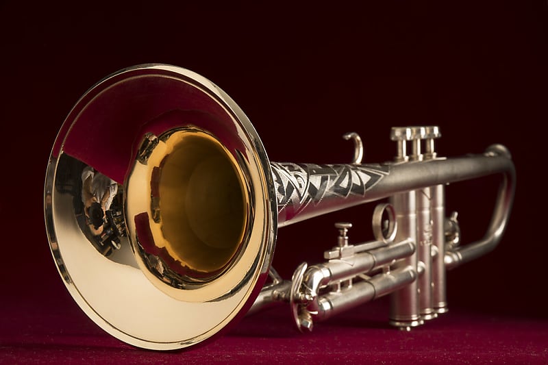 Museum Grade MINT H.N. White King Liberty II Trumpet - Art | Reverb