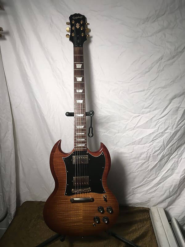 Epiphone Sg-400 deluxe 2007 - Honey burst | Reverb
