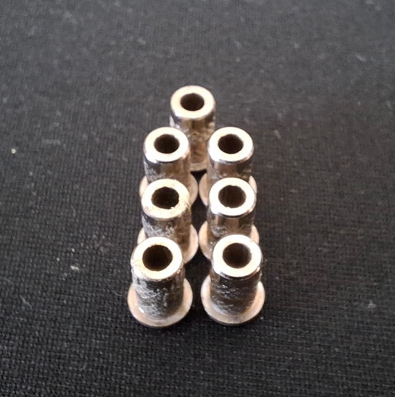 Top Mount Ferrules Set - String Thru 7-String Guitar - Chrome | Reverb