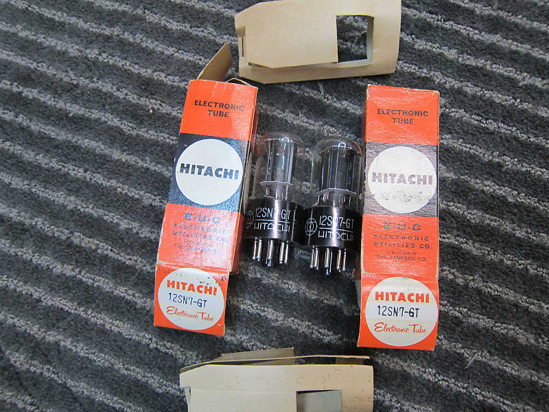 PR NOS Vintage Hitachi 12SN7GT Preamp Driver Tubes, Boxes | Reverb