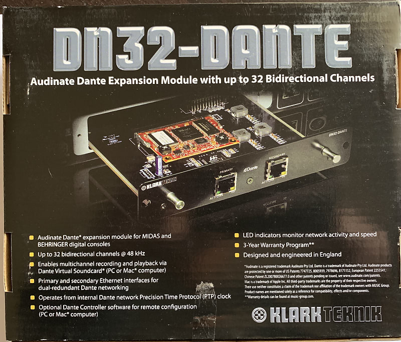 Midas DN32-DANTE Expansion Module | Reverb