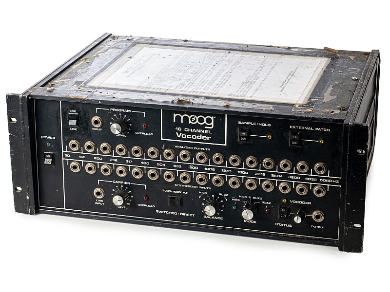 Moog 16 Channel Vocoder RARE 1979 - Black | Reverb