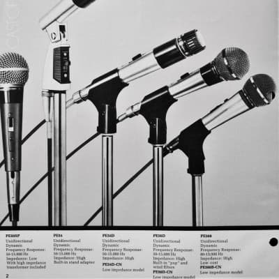 Vintage 1970's Shure PE54D dynamic cardioid microphone Paul | Reverb