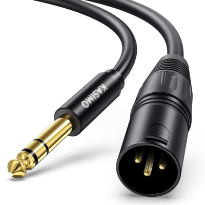 3.5Mm 1/8" Trs Male Plug To 3 Pin Mini-Xlr Female Audio Cable | Reverb