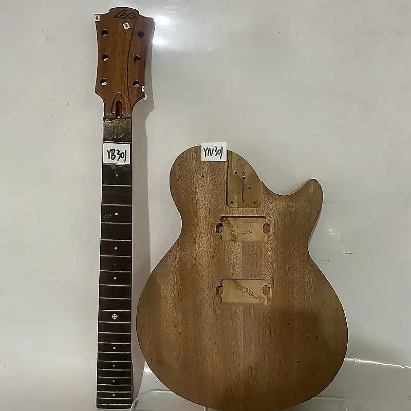 LAG Unfinished Les Paul LP Style Guitar Body with Neck and | Reverb