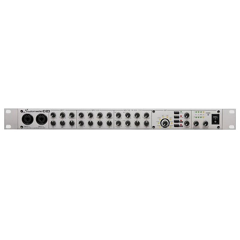 Studiomaster C3X 12-Channel Compact Rack Mixer with DSP | Reverb