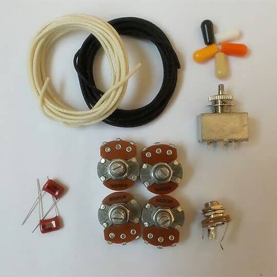 Wiring Kit,for Les Paul LP custom,Alpha A / B 500K pot,3 Way | Reverb