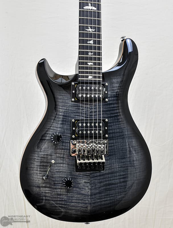 PRS SE Custom 24 "Floyd" Left-Handed - Charcoal Burst | Reverb