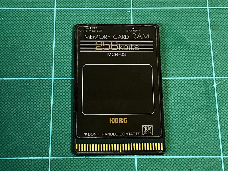 KORG MCR-03 256kbits RAM Memory Card M1 / M1r / Wavestation | Reverb