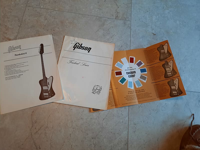 Gibson Firebird/Thunderbird Original 1964 Custom Color Chart | Reverb