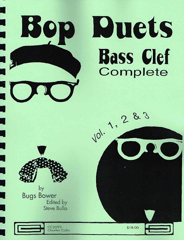 Bop Duets Bass Clef Complete Vol. 1, 2, & 3 by Bugs Bower, | Reverb