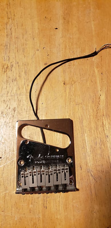 Used Fender Fishman Piezo acoustic Telecaster Power Bridge - | Reverb
